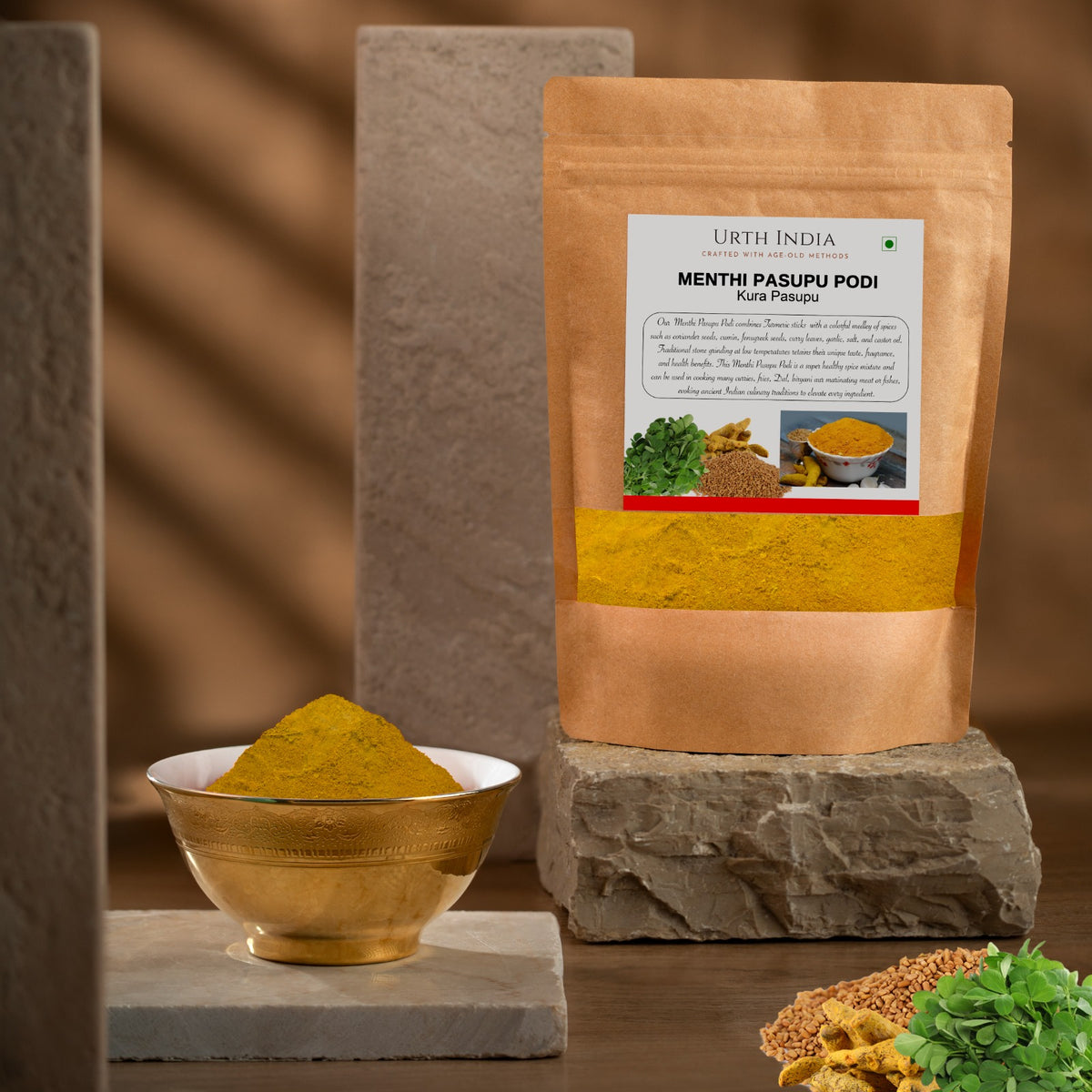Menthi Pasupu Podi (Kura Pasupu) (1kg) – UrthIndia